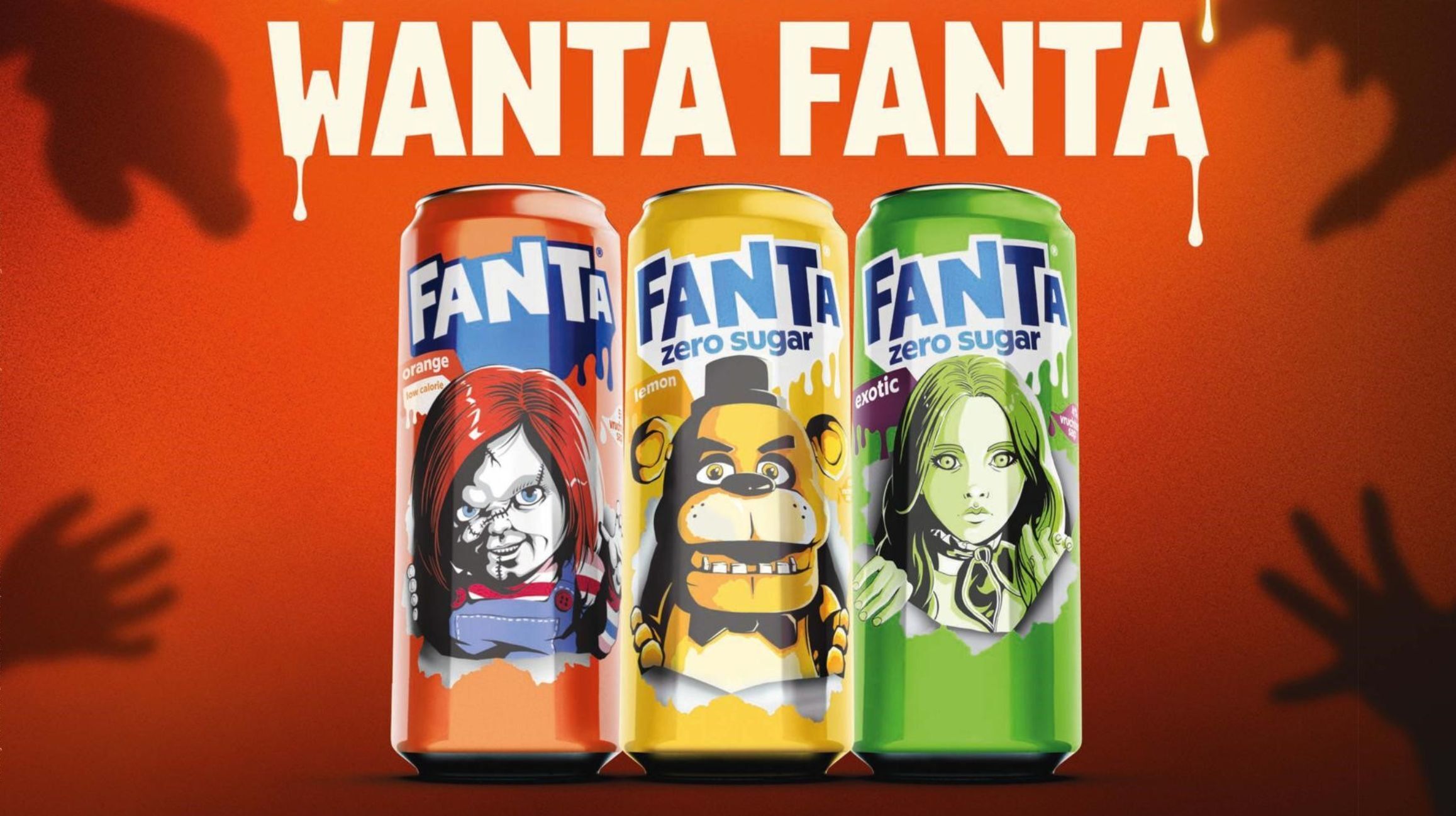 Fanta komt dit najaar met limited edition Halloween blikjes